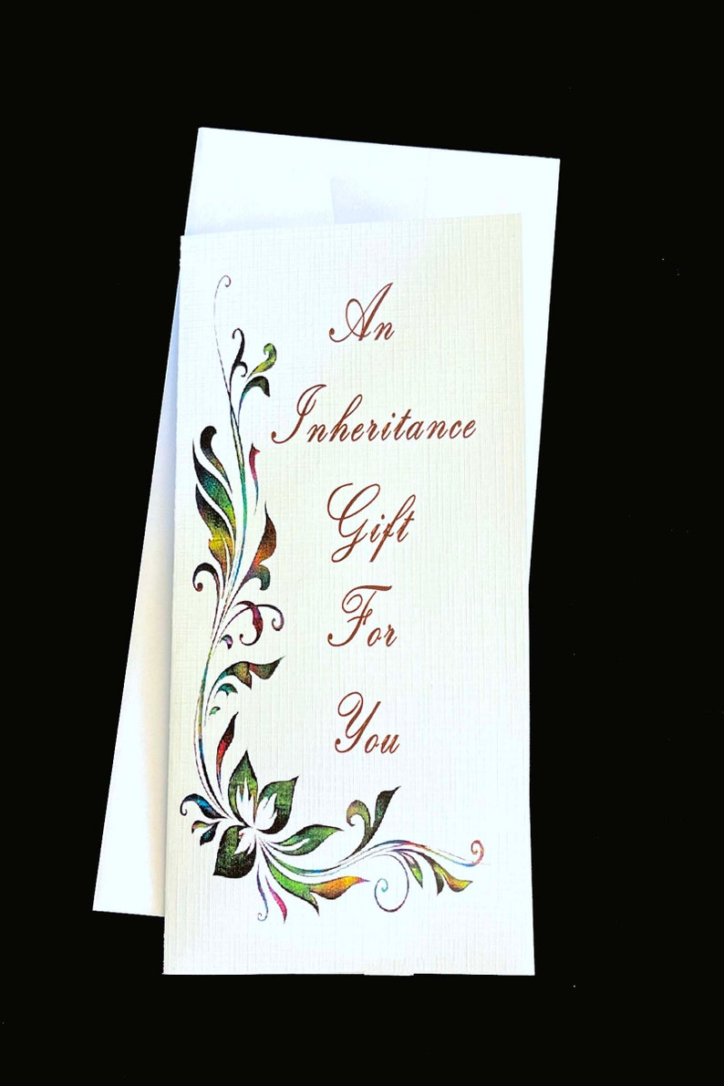 Inheritance Gift Card, Inheritance Gift Envelope, - Etsy