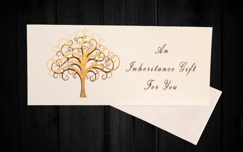 Inheritance Gift Card, Inheritance Gift Envelope, - Etsy