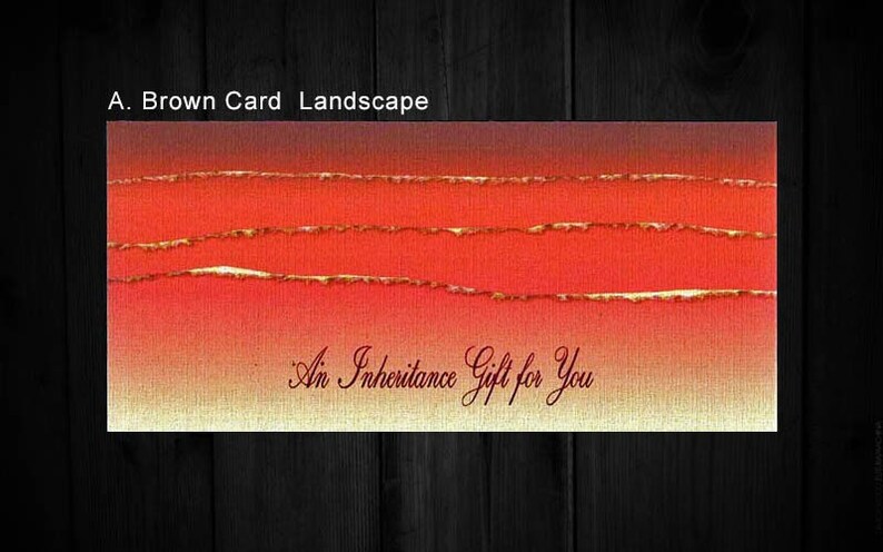 Inheritance Gift Card, Inheritance Gift Envelope, - Etsy