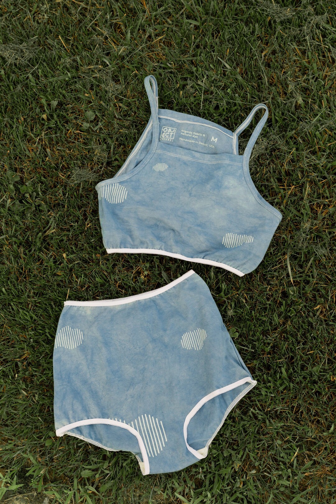 Organic Tank Bra, Sky Blue Indigo, Clouds Print Bralette, T-shirt Bra ...