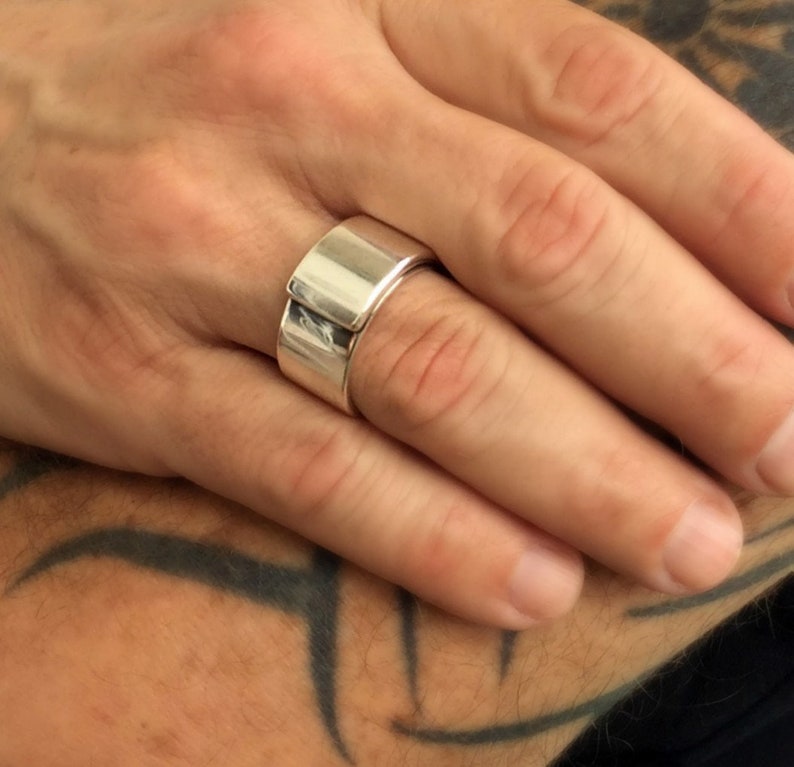 Men's Rings Solid Silver ring for man Statement | Etsy