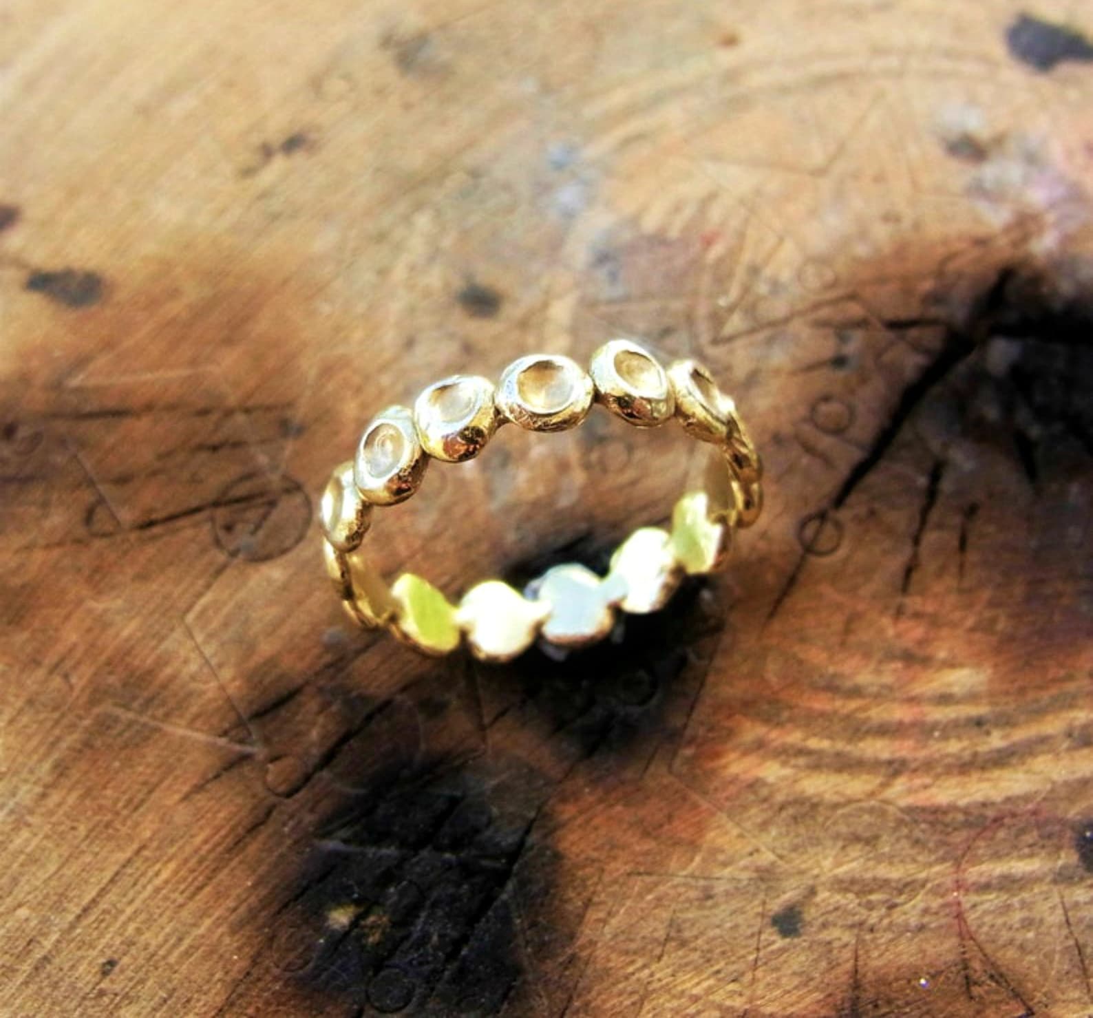 Wedding rings women Beads ball ring Wedding bands | Etsy