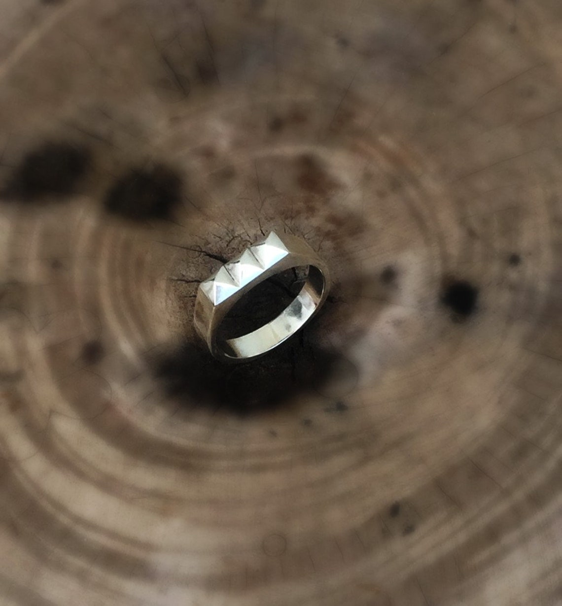 Modern minimalist solid silver ring for women Sterling ring | Etsy