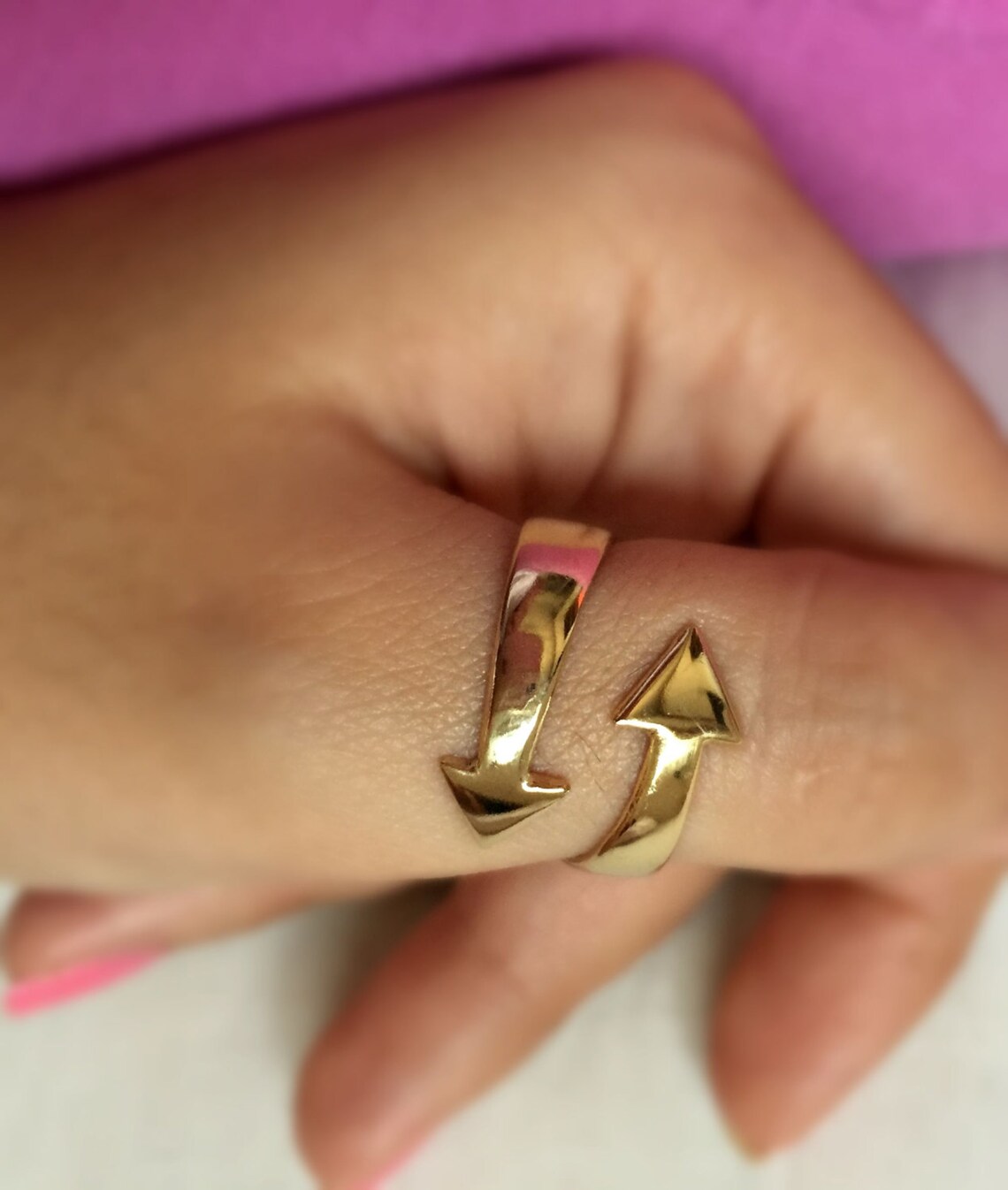 Adjustable Arrow Ring Adjustable Gold Ring Arrows Ring - Etsy