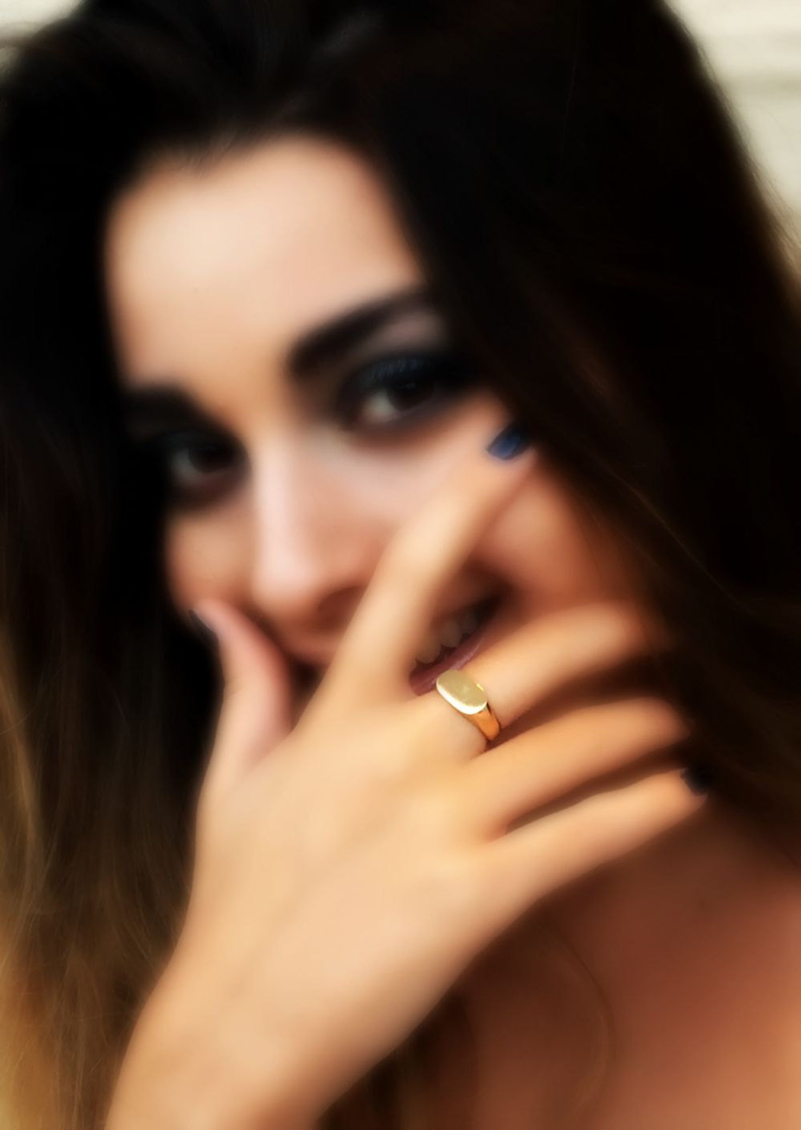 Gold Signet Ring Women's Signet Ring Signet Ring 14 - Etsy