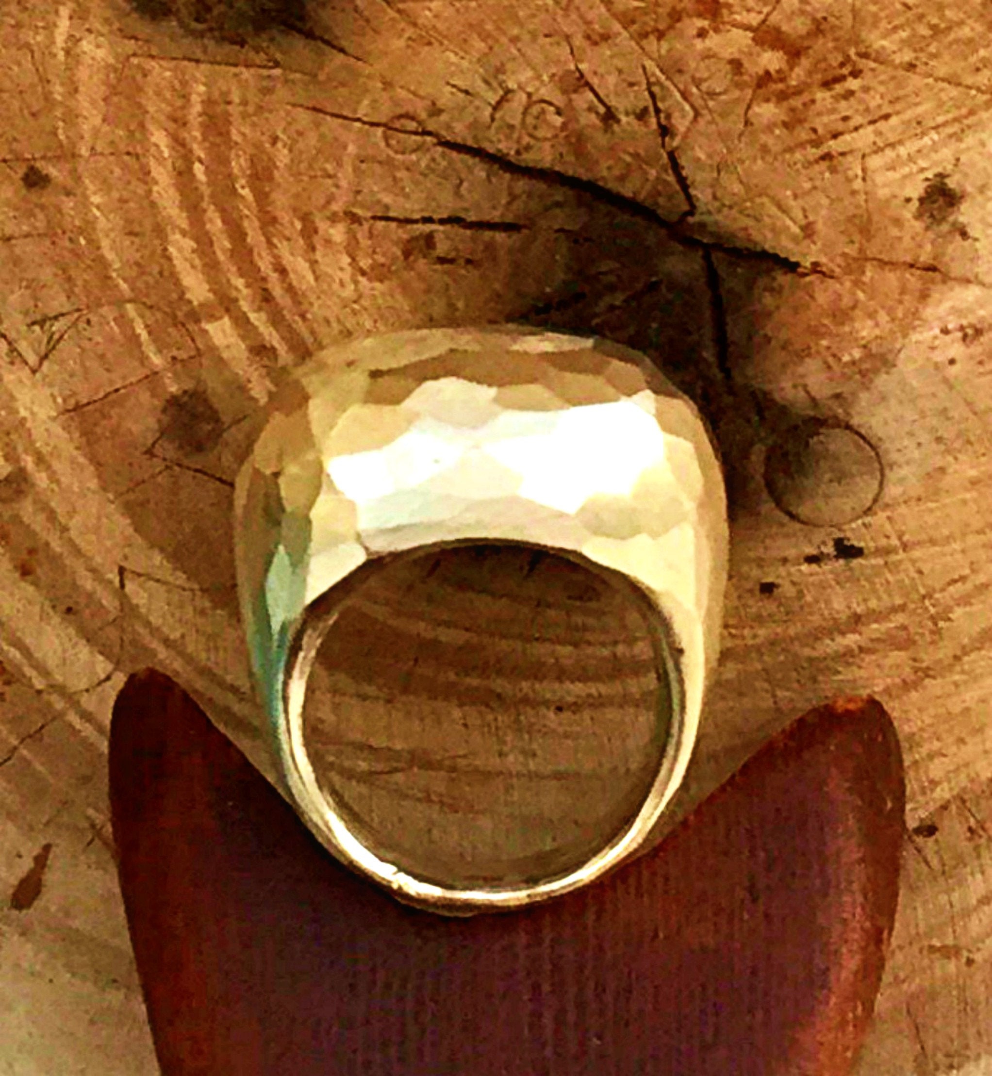 Big Statement Silver Ring for Women Cocktail Ring Solid | Etsy