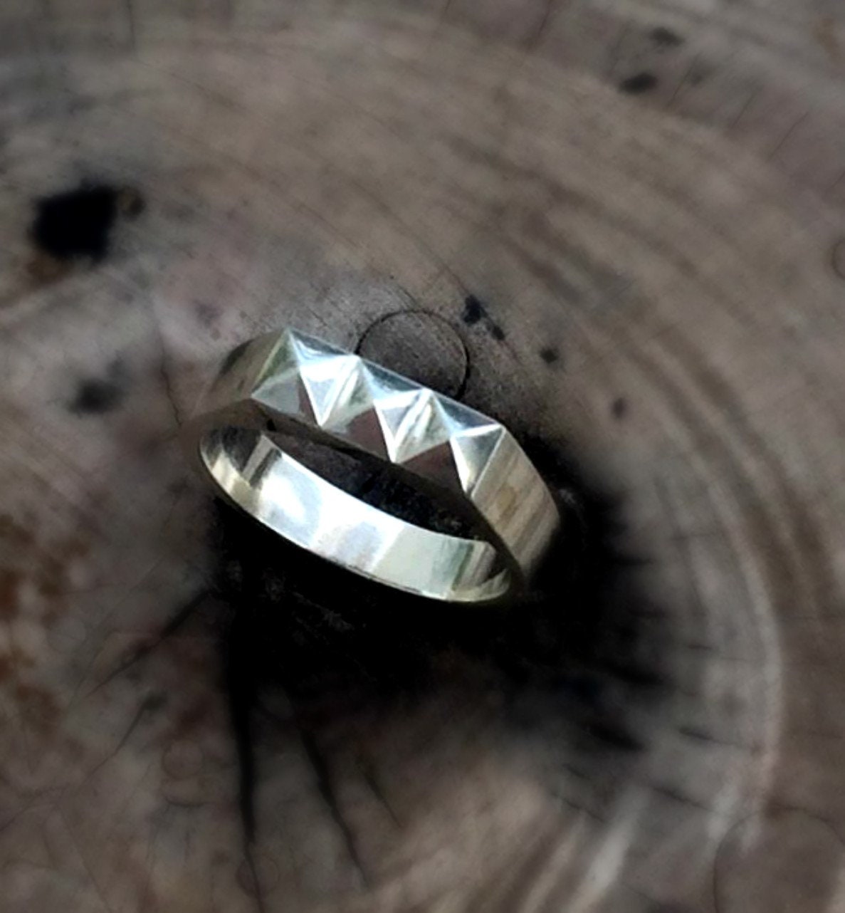 Modern minimalist solid silver ring for women Sterling ring | Etsy