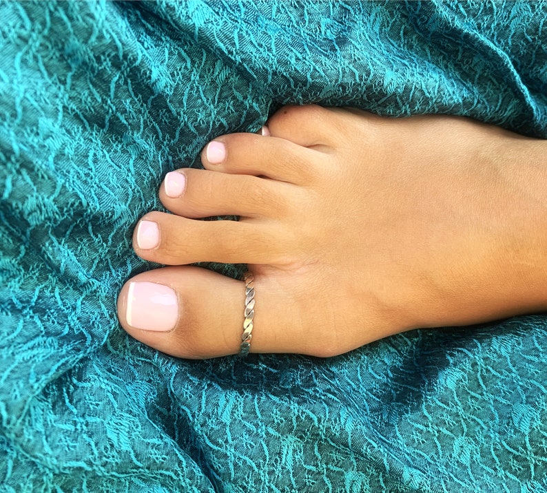 Big Toe Ring Adjustable Sterling Silver Toe Rings Silver Toe | Etsy