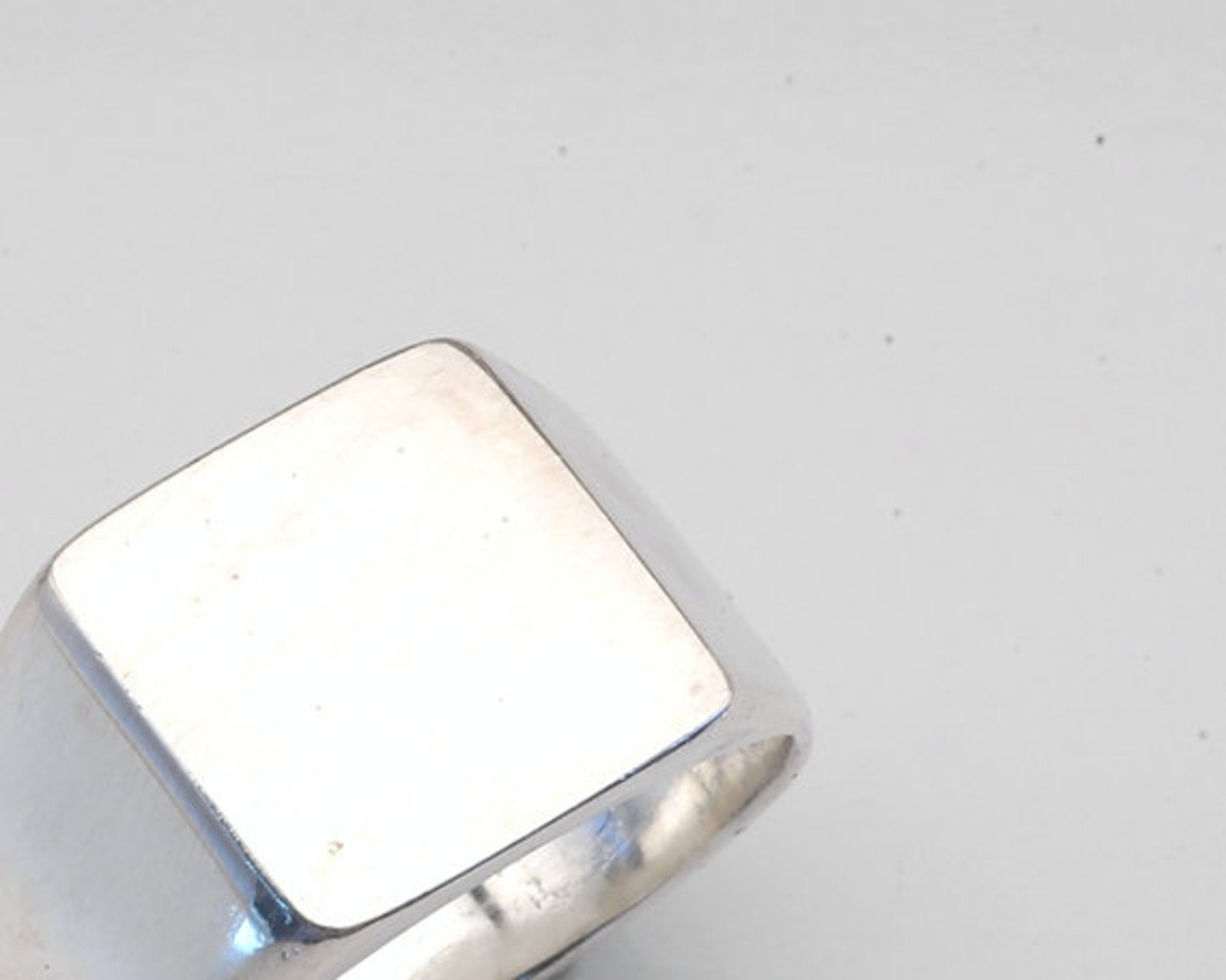 Sterling Silver Signet Ring Personalized Unisex Ring Lovers - Etsy