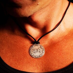 Karma Necklace, Pendant Necklace, Yoga Necklace, Buddhist Pendant ...