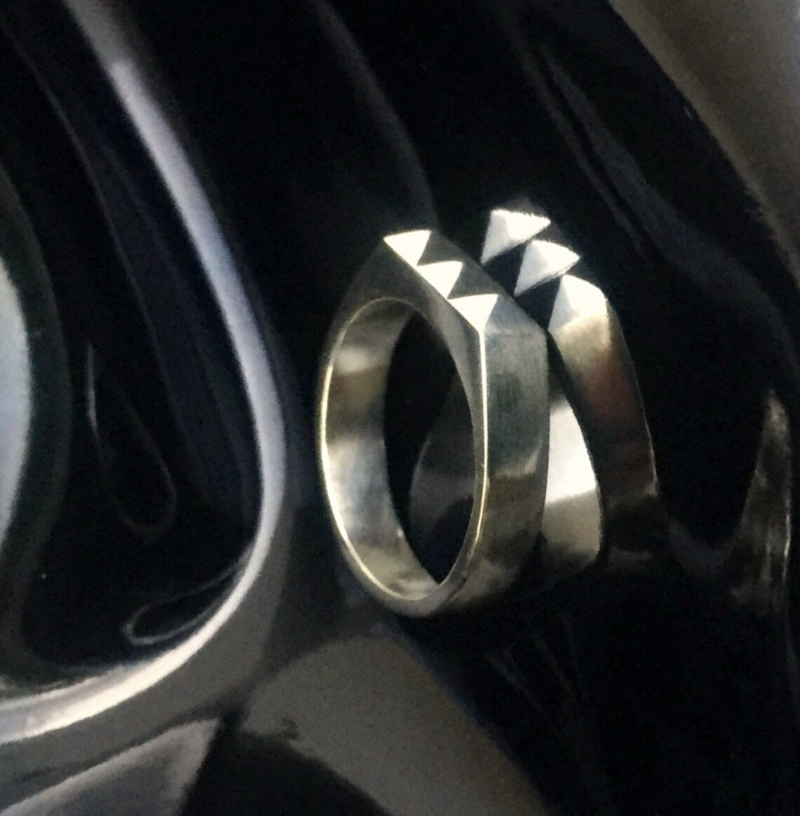 Modern minimalist solid silver ring for women Sterling ring | Etsy