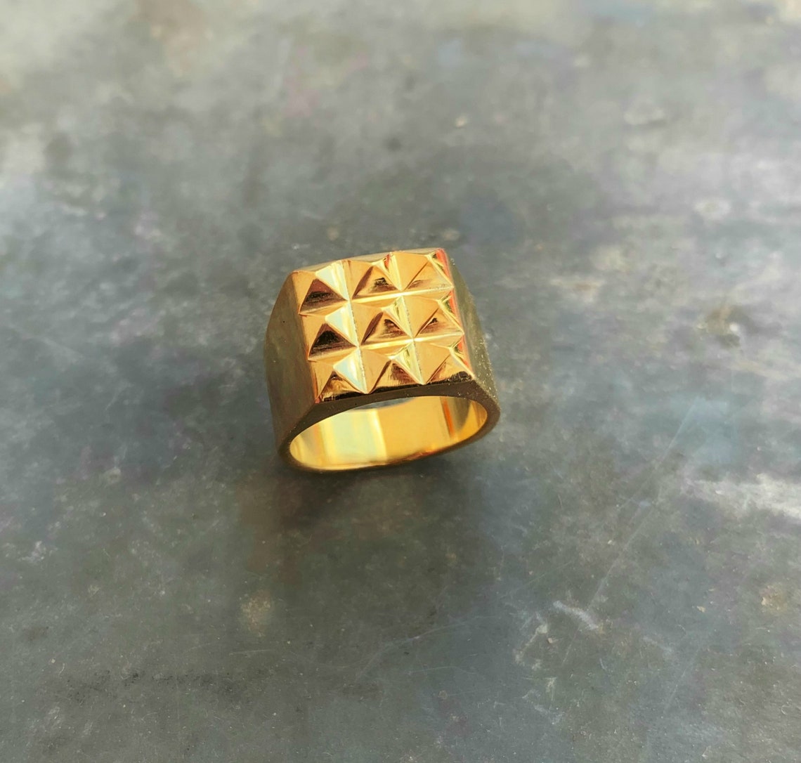 Signet Ring, Unique Signet Ring, Gold Silver Signet Women's Ring ...