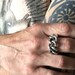 Chain Ring, 925 Sterling Silver Mens Ring, Men's Big Ring ,men Silver ...