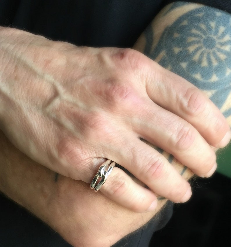 Men Silver Ring Infinity Man Ring Men Eternity Ring - Etsy