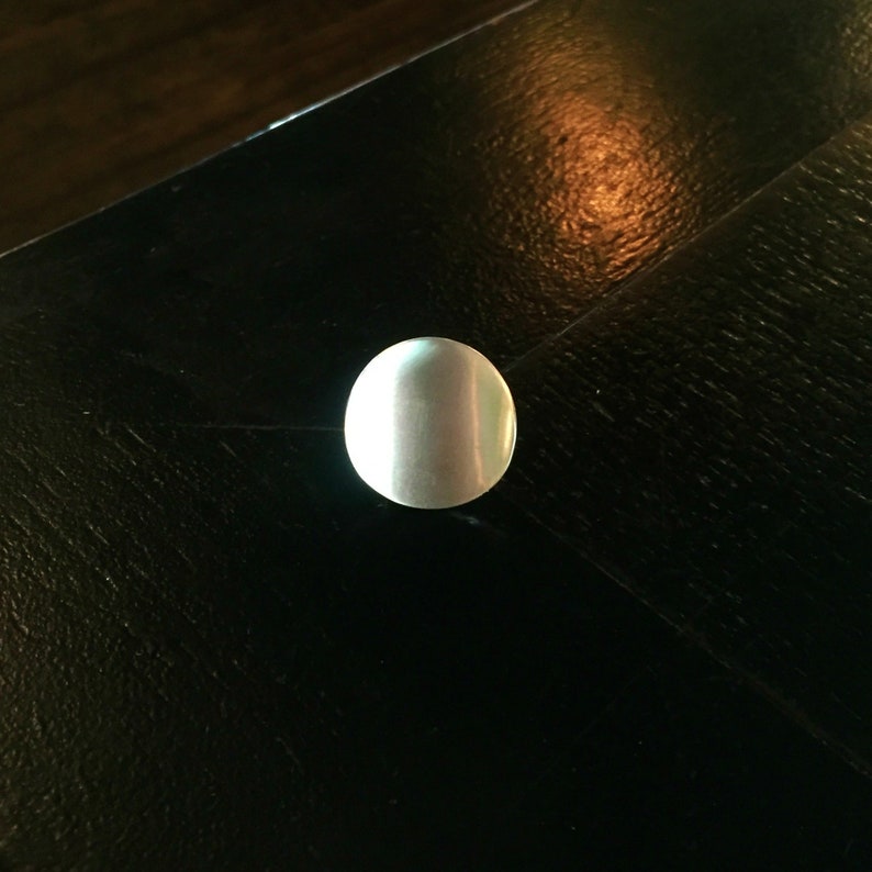 Solid Silver Circle Disk Ring, Silver Ring, Silver Disk Ring Modern ...
