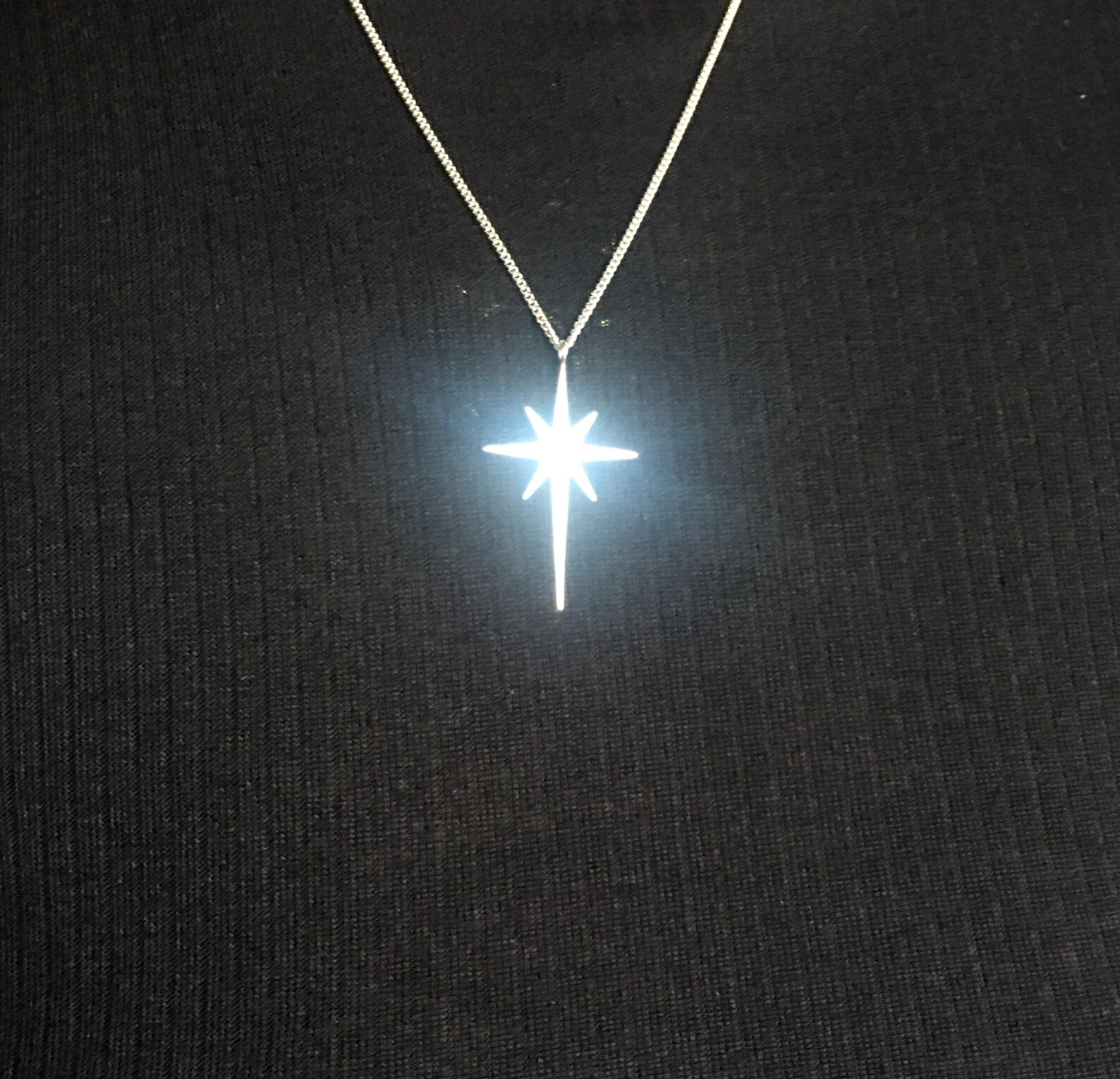 North Star Necklace, Star of Bethlehem Necklace, Large Star Necklace ...