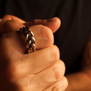 Men's Ring, Alternative Wedding Ring for Man, Solid Silver Men's Ring ...