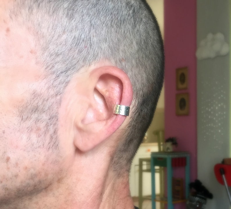 Earrings Cartilage Earrings Fake Ear Piercing Silver Ear | Etsy