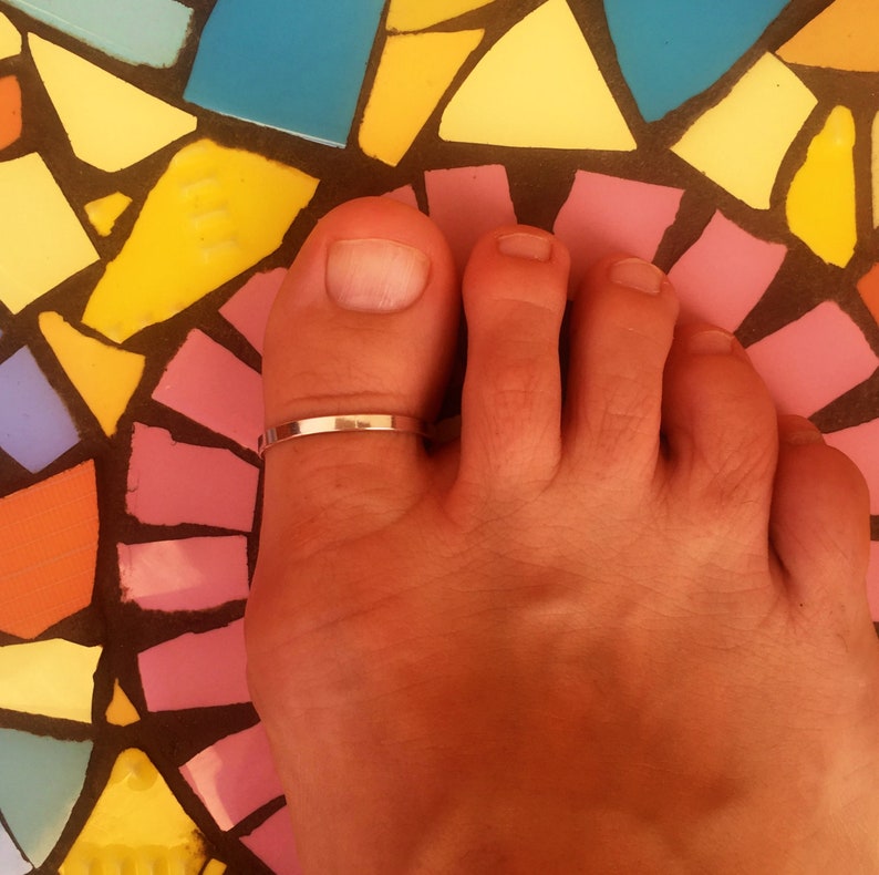 Big Toe Ring Adjustable Sterling Silver Big Toe Rings Toe | Etsy