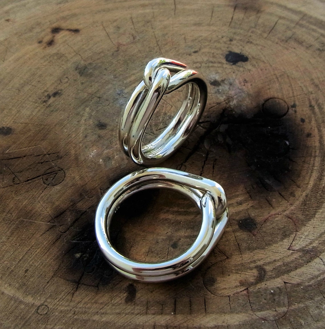 Alternative Wedding Rings. Couple Promise Ring. His and Hers Rings. His ...