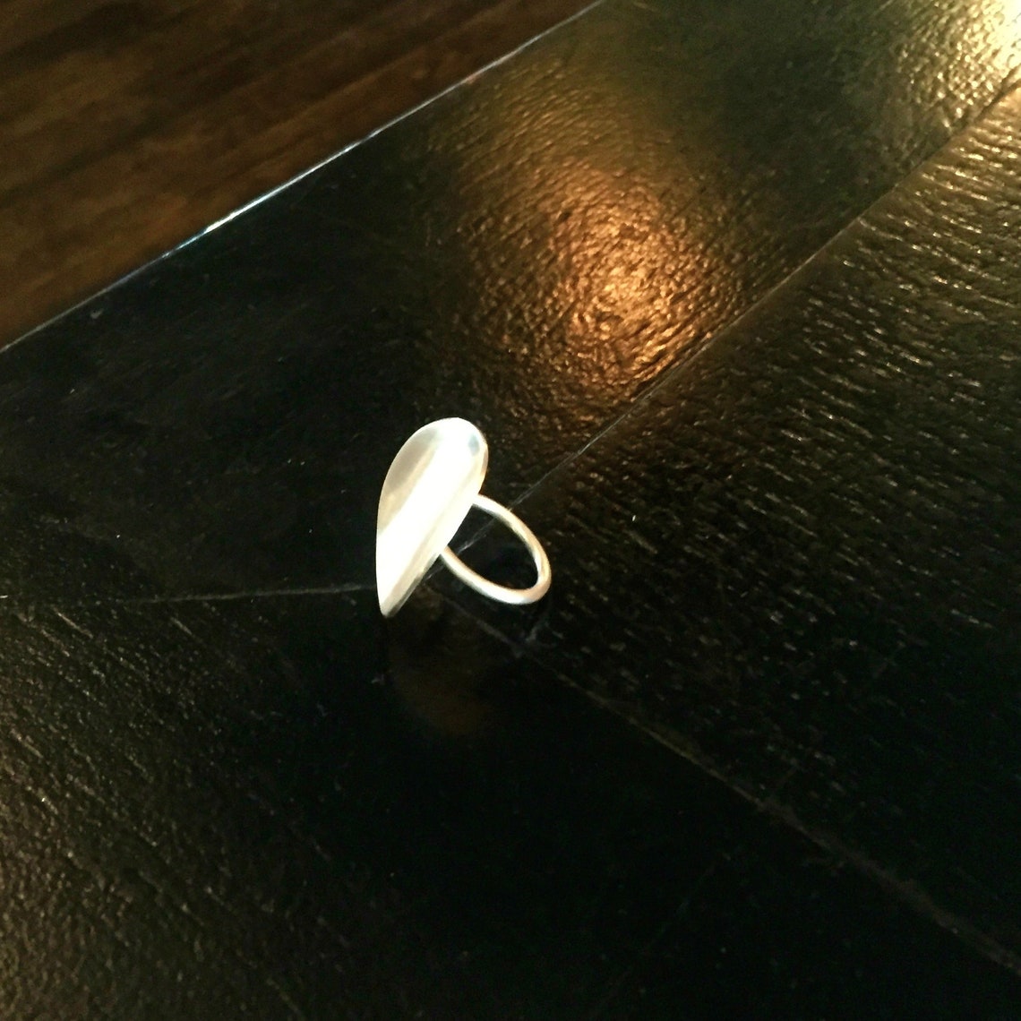 Solid Silver Circle Disk Ring, Silver Ring, Silver Disk Ring Modern ...