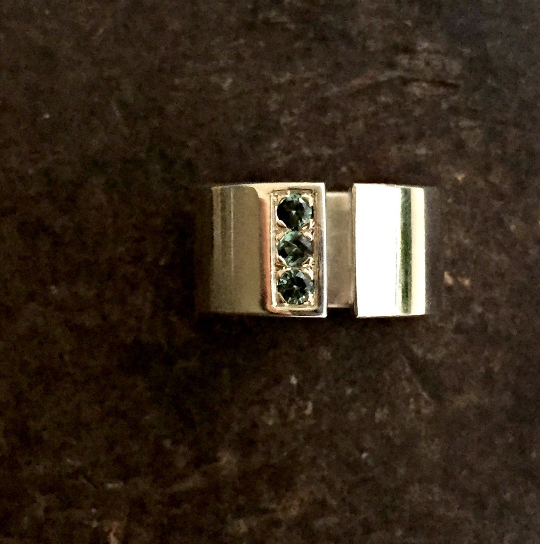 STERLING SILVER Men Ring Solid 925. Modern Mens Ring. Sterling Silver ...