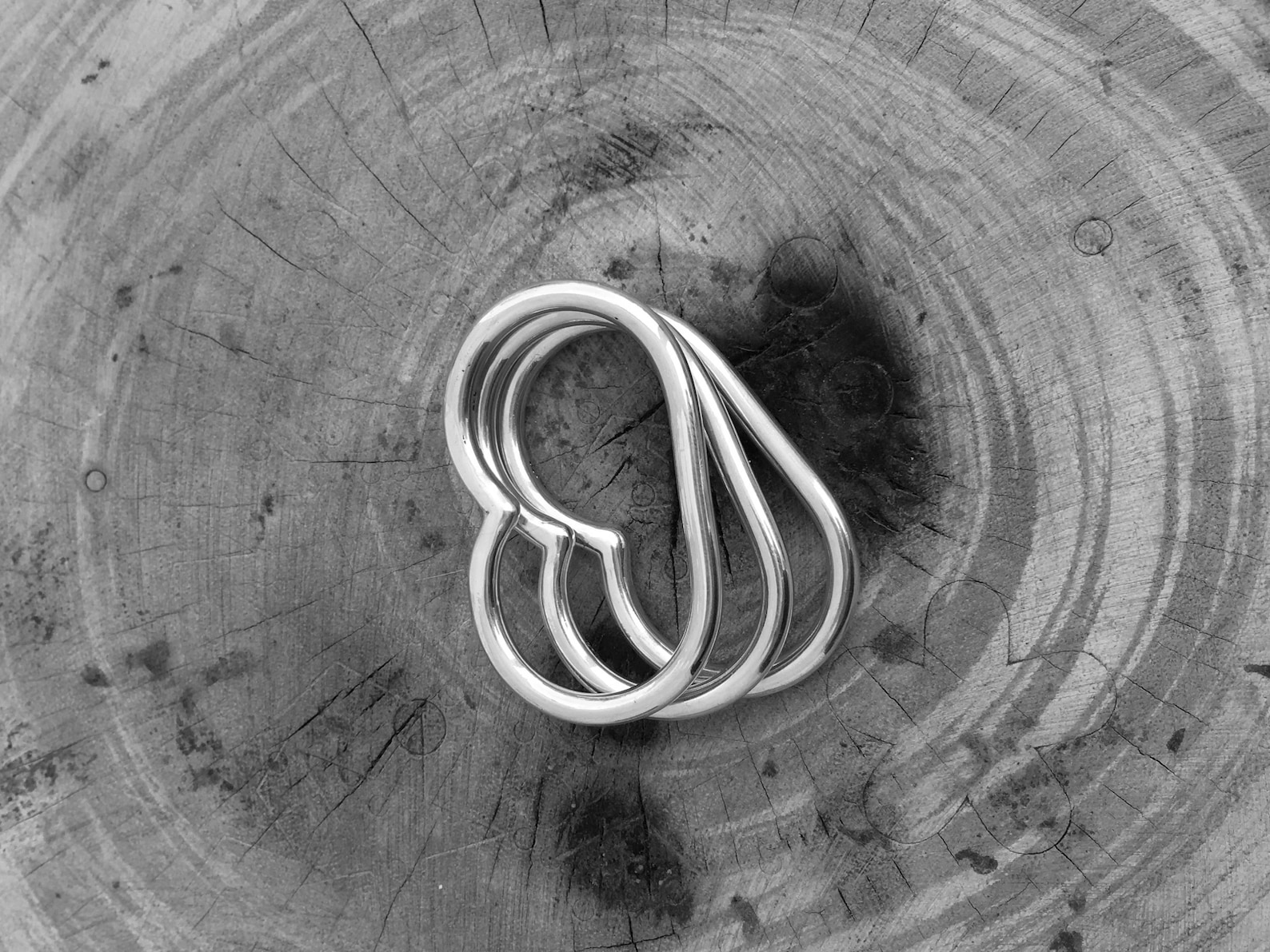Two-finger Rings, Double Ring, Statement Ring, Sterling Silver Men Ring ...