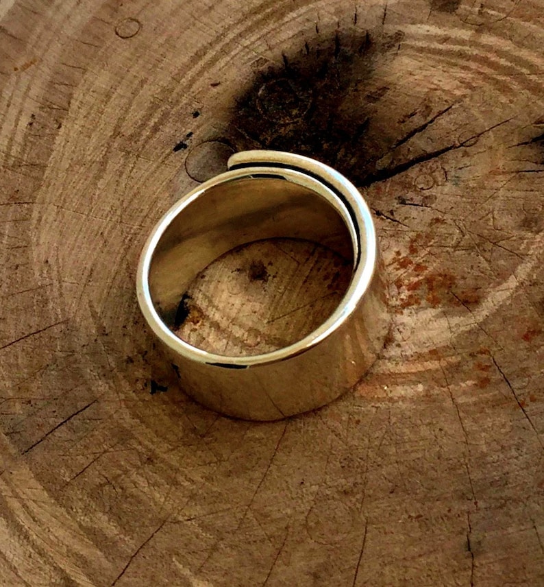 Men's Rings, Solid Silver Ring for Man, Statement Men's Ring, Wide ...