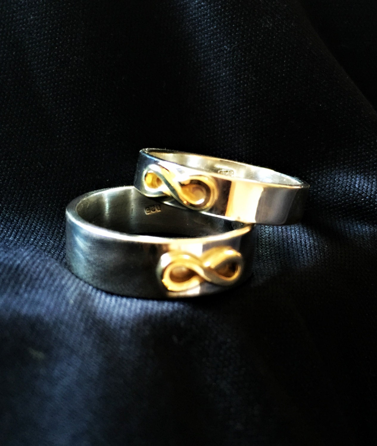 Couple Rings Set of Promise Rings Unique Engagement Rings - Etsy