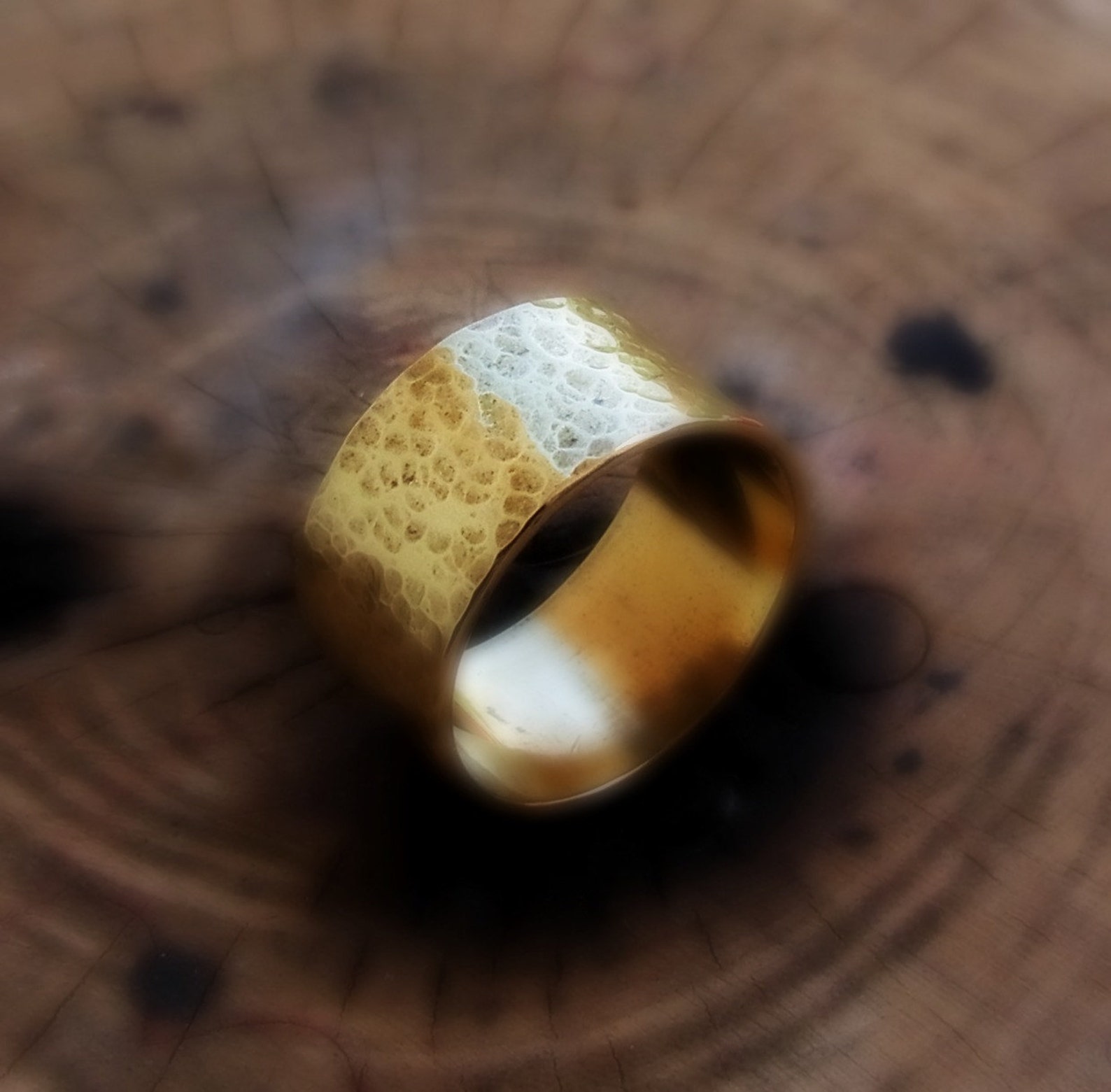 Wide Wedding Band Gold Wedding Band Band Ring Gold Band 14 | Etsy