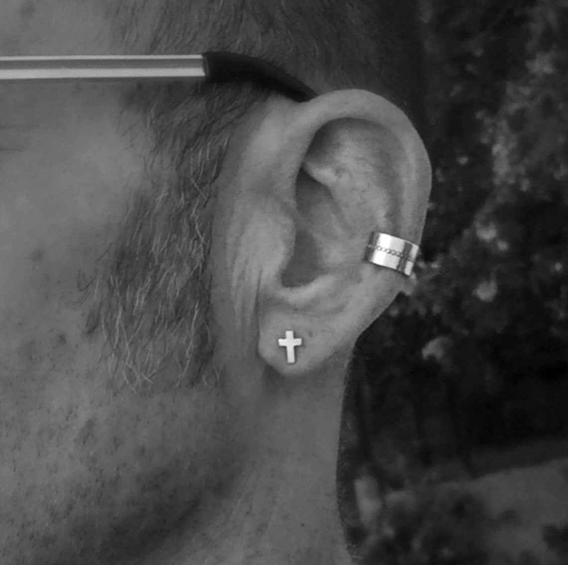 Ear Cuff Non Pierced Men's Silver Ear Cuff Ear Cuff - Etsy