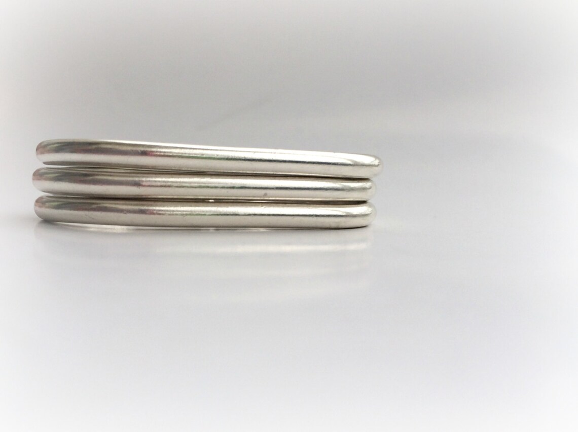 Two-finger Rings, Double Ring, Statement Ring, Sterling Silver Men Ring ...