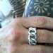 Men's Jewelry, Heavy Metal Ring, Chunky Chain Ring, Bikers Ring, 925 ...