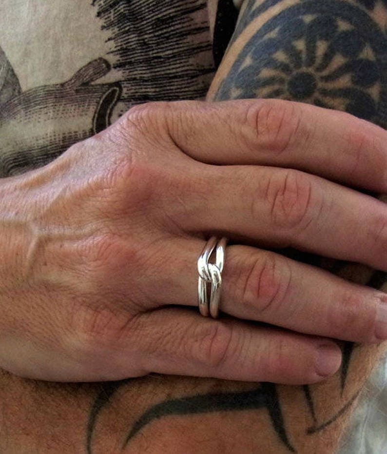 Men Silver Ring Infinity Man Ring Men Eternity Ring - Etsy