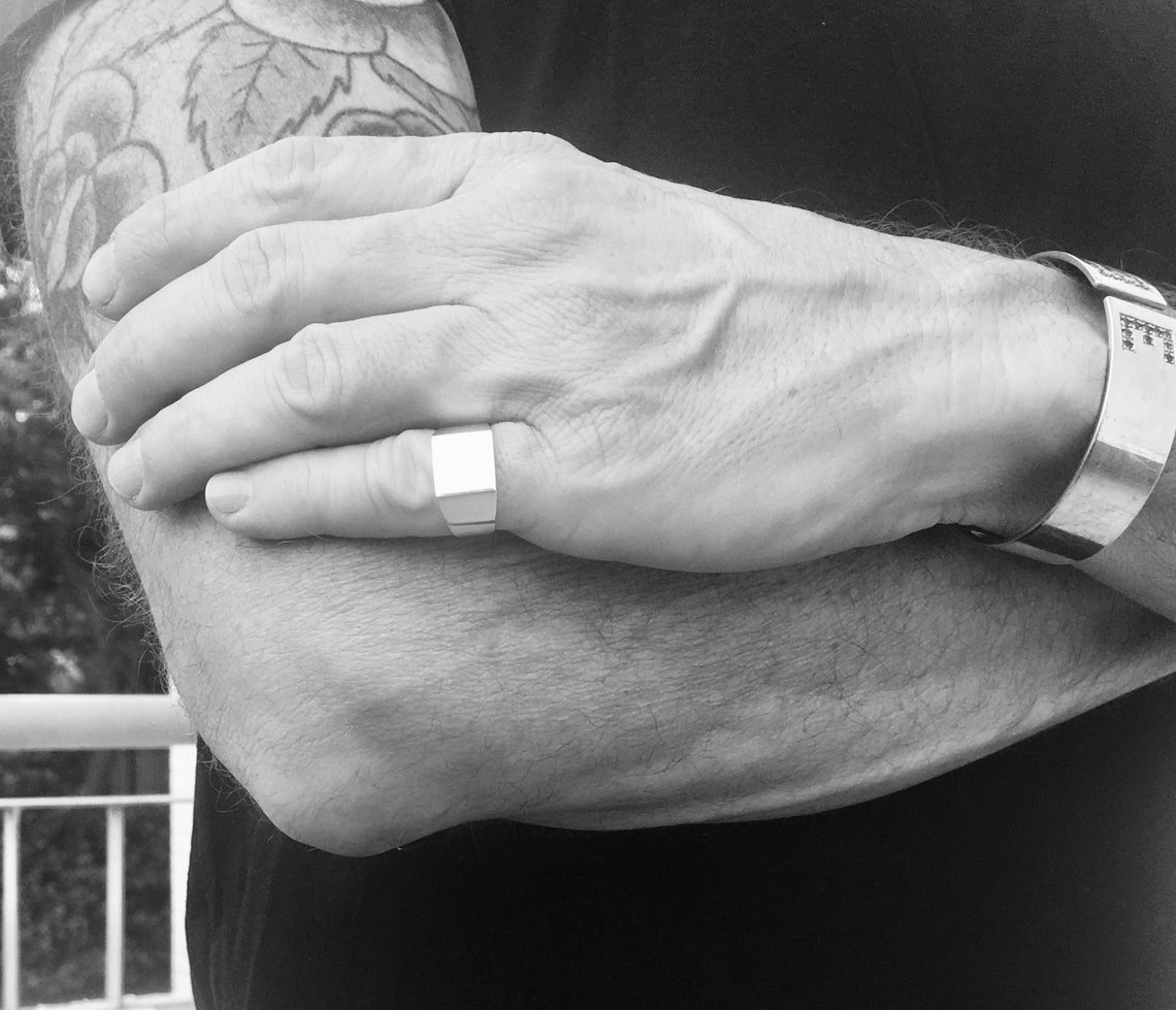 Signet Ring Men Men's Pinky Ring Men's Rings Guys - Etsy