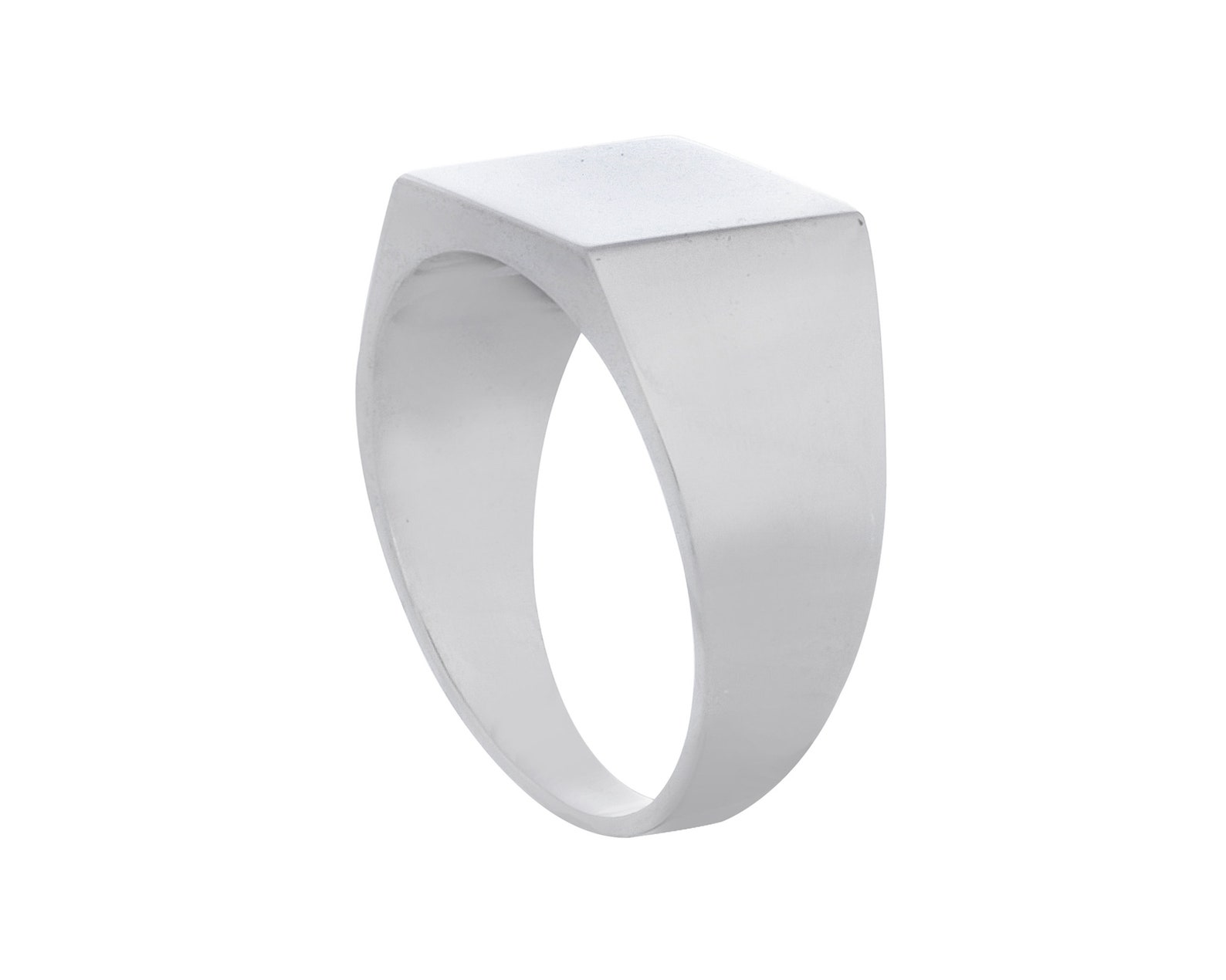 Mens 925 Sterling Silver Classic Signet Ring Mens Signet - Etsy