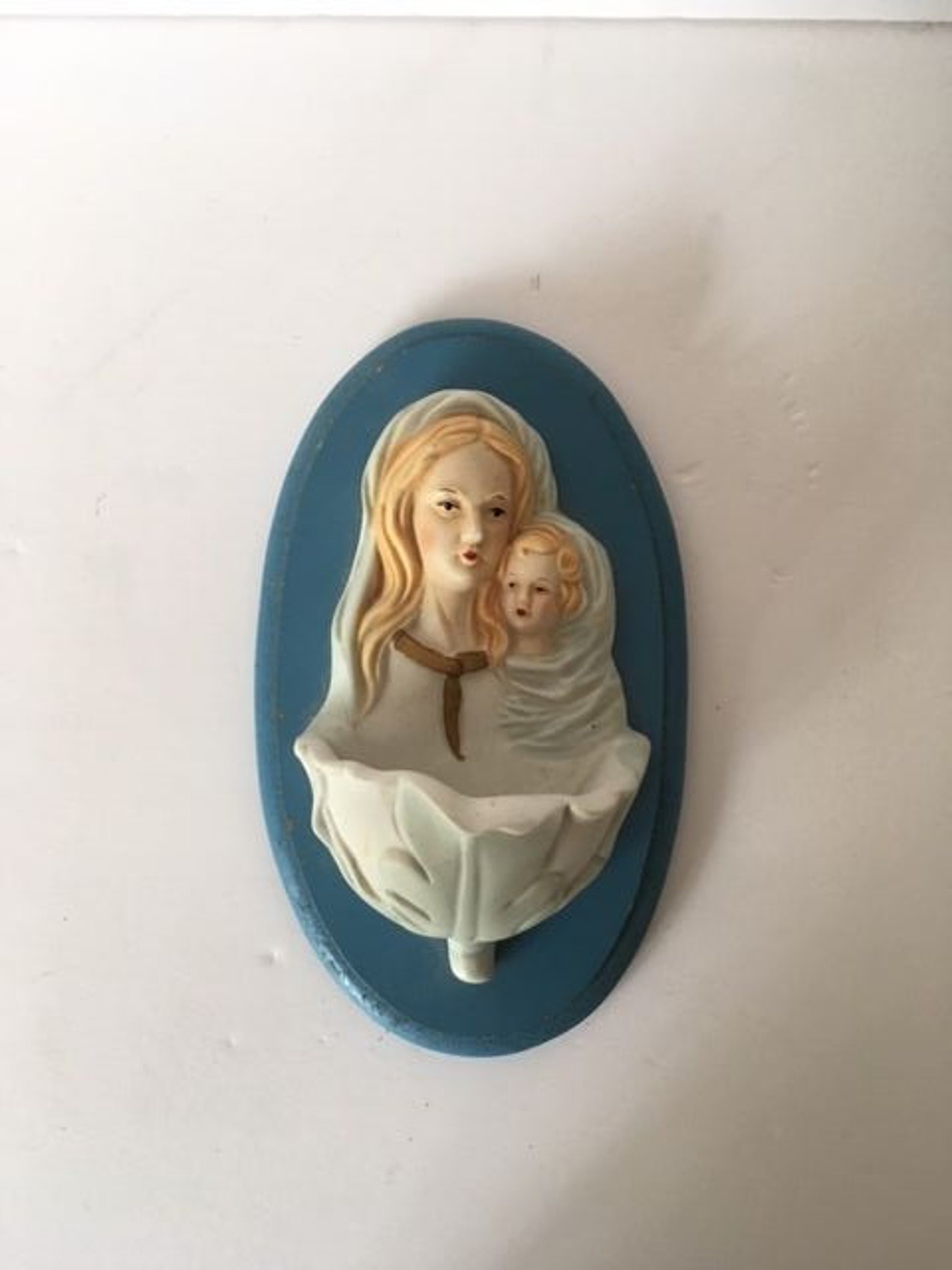Holy Water Font, Holy Water, Mary and Baby Jesus, Jesus Holy Water Font ...