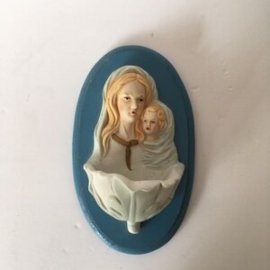 Holy Water Font, Holy Water, Mary and Baby Jesus, Jesus Holy Water Font ...