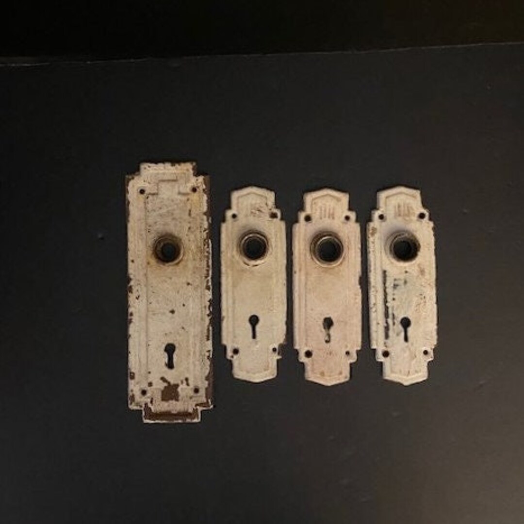 4 Door Back Plates, Vintage Back Plates, Door Back Plate, Metal Back ...