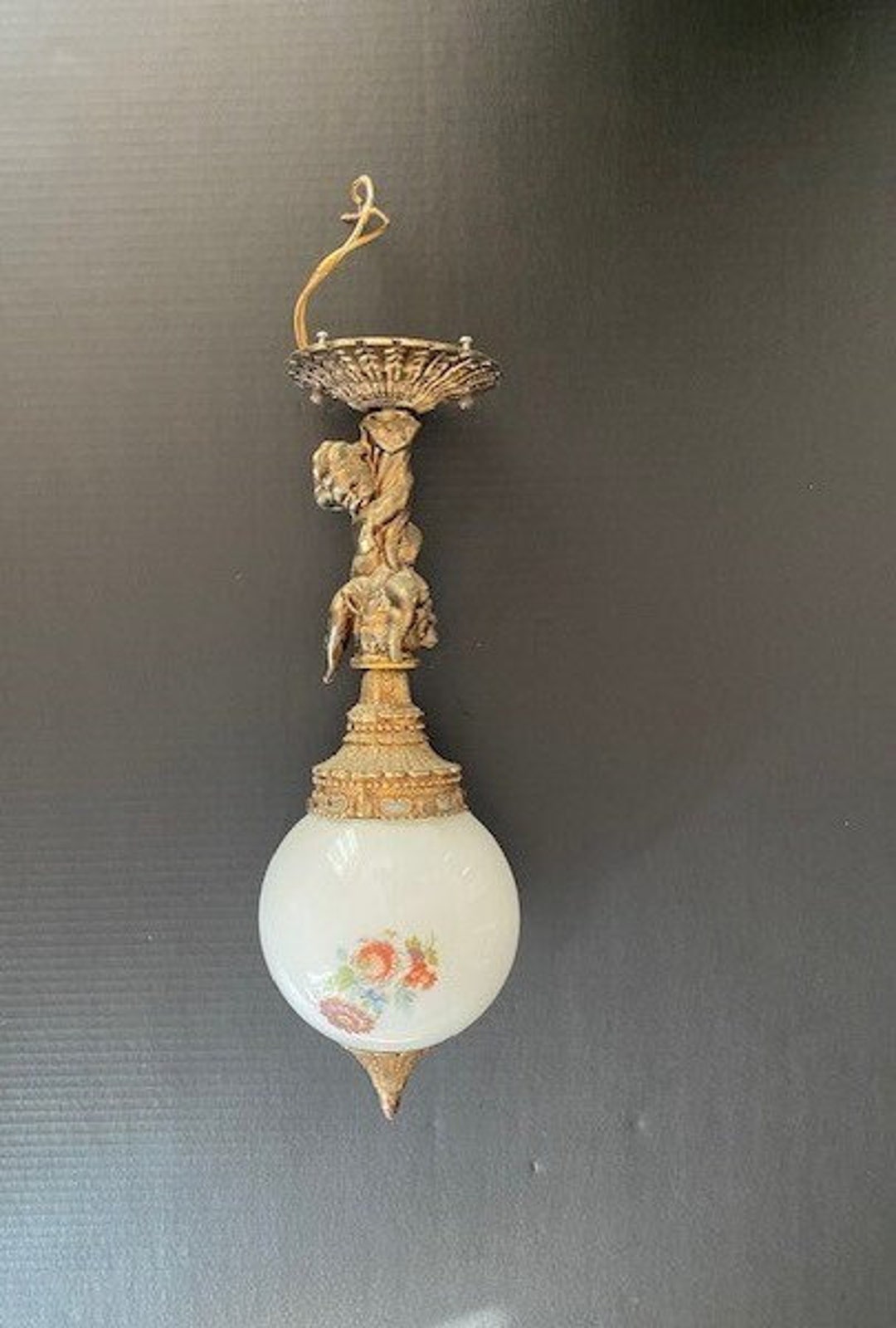 Vintage Cherub Lamp, Hanging Lamp, Cherub Light, Bathroom Lighting ...