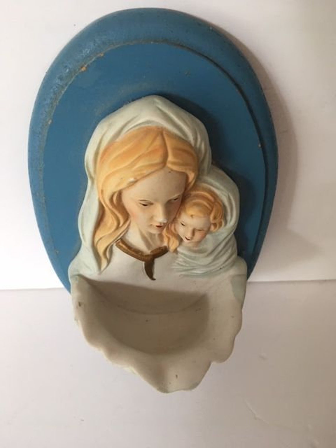 Holy Water Font Holy Water Mary and Baby Jesus Jesus Holy - Etsy Canada
