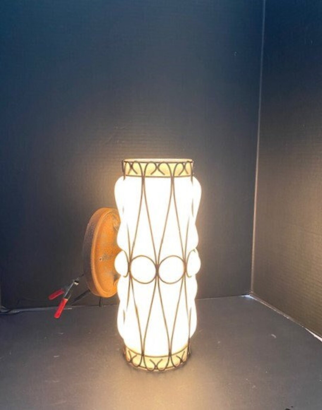 Vintage Bubble Light, Cage Bubble Lamp, Bubble Light Fixture, Unique ...