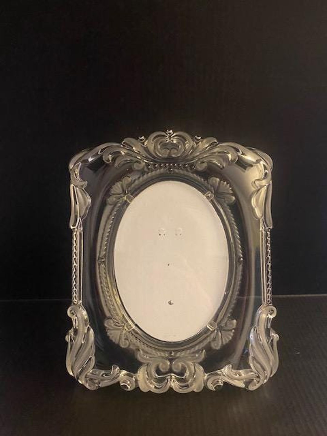 Big Vintage Glass Picture Frame, Wedding Frame, Vintage Wedding Frame ...