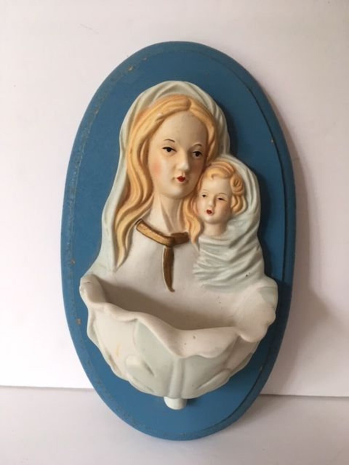 Holy Water Font Holy Water Mary and Baby Jesus Jesus Holy - Etsy Canada