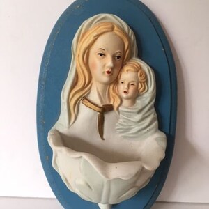 Holy Water Font, Holy Water, Mary and Baby Jesus, Jesus Holy Water Font ...