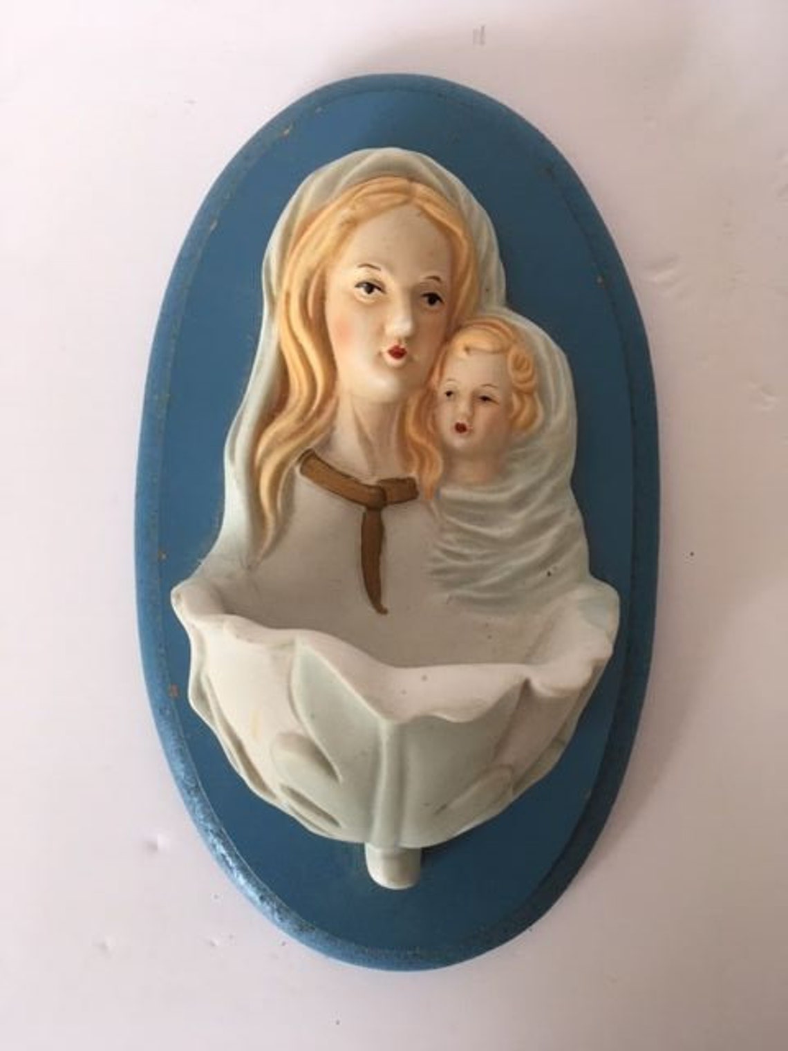 Holy Water Font Holy Water Mary and Baby Jesus Jesus Holy - Etsy Canada