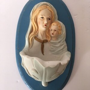 Holy Water Font, Holy Water, Mary and Baby Jesus, Jesus Holy Water Font ...