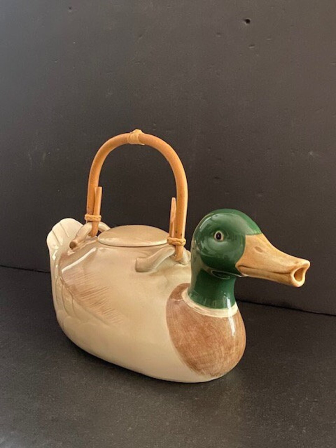 Teapot, Fitz and Floyd Teapot, Figural Teapot, Duck, Vintage Teapot ...