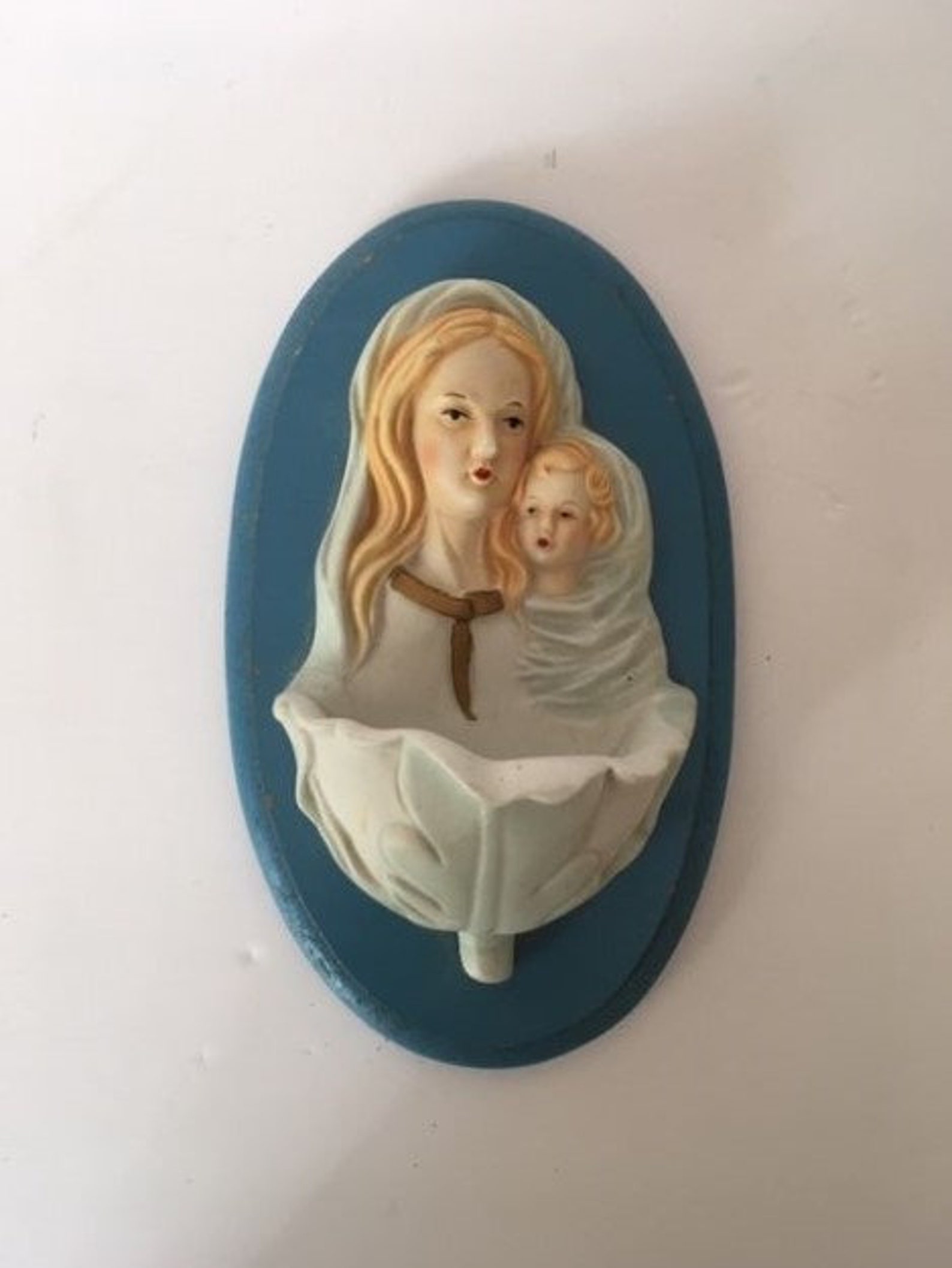 Holy Water Font Holy Water Mary and Baby Jesus Jesus Holy - Etsy Canada