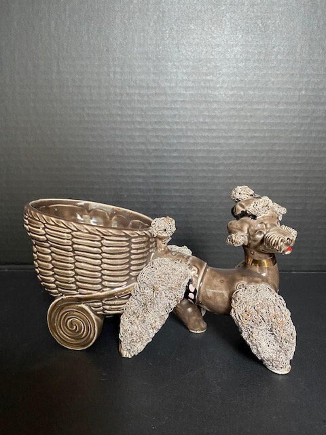 Poodle, Spaghetti Poodle Planter, Vintage Planter, French Poodle ...